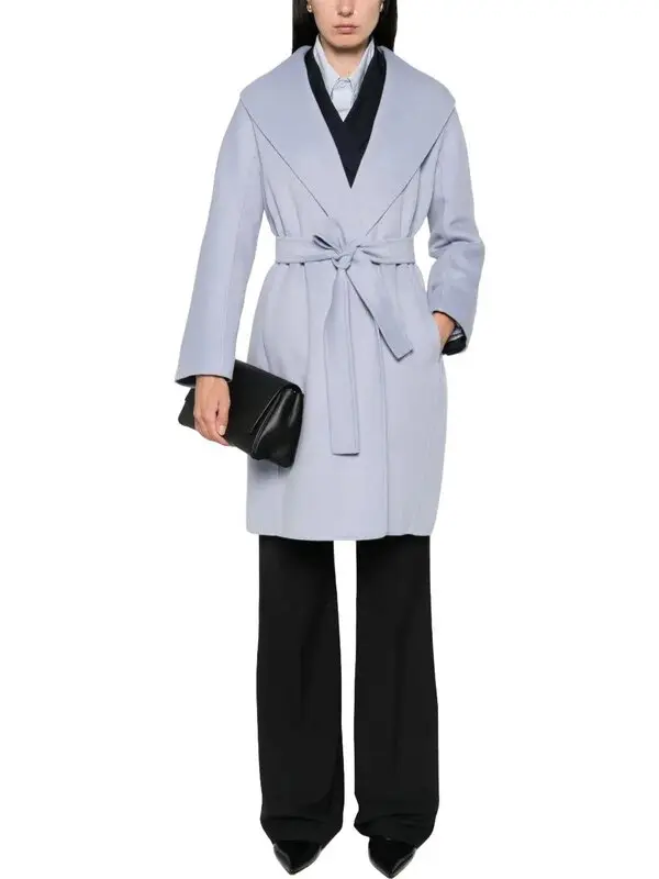 Max Mara Wrap Coat - Azzurro