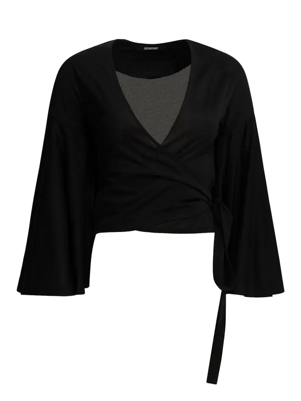 Jacquemus Wrap Top - Black