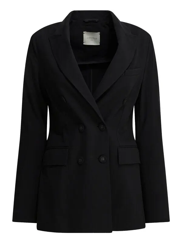 CIRCOLO 1901 Double Breasted Jacket - Black