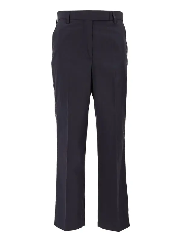 Thom Browne Relaxed Beltloop Trousers With Stripe Detail - Navy
