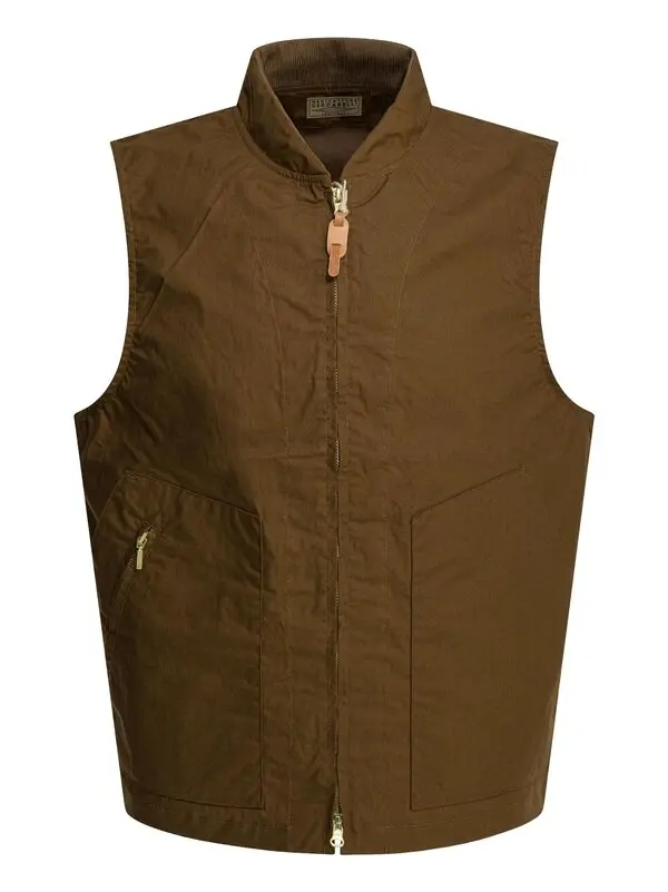 MANIFATTURA CECCARELLI Sleeveless Jacket - Brown
