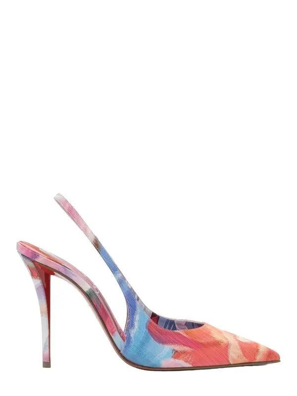 CHRISTIAN LOUBOUTIN Pointed Toe Slingback Heeled Shoes - Pink