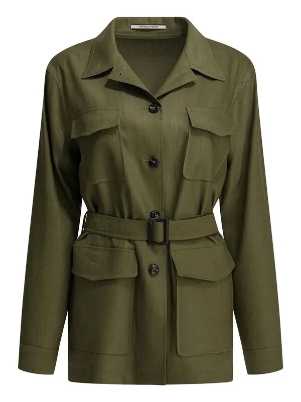 Tagliatore Lauren Overshirt Jacket - Green