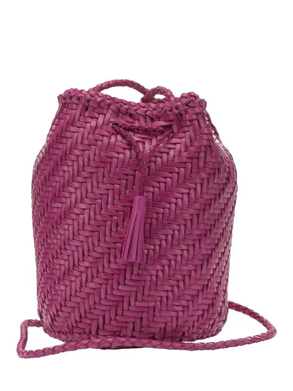 Dragon Diffusion Pompom Double Jump Mini Shoulder Bag - Fuchsia