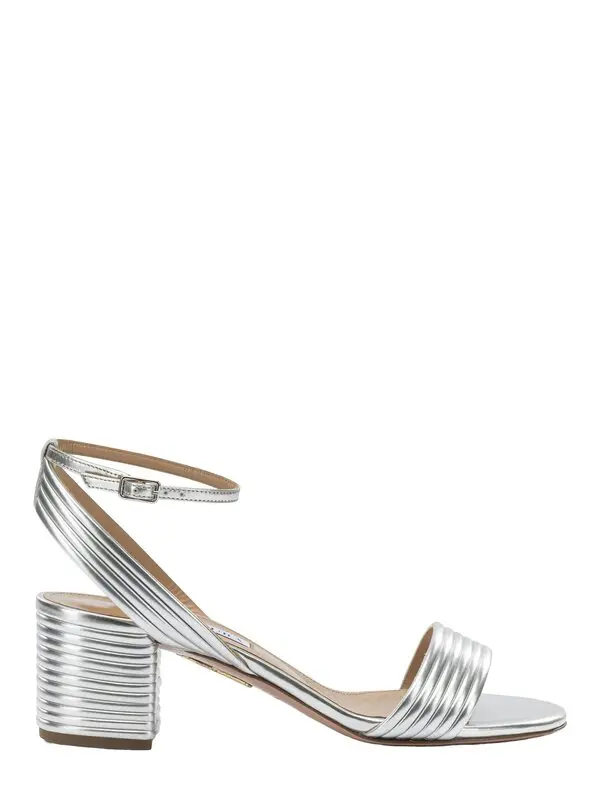 AQUAZZURA Sundance 50mm Heeled Sandals - Silver