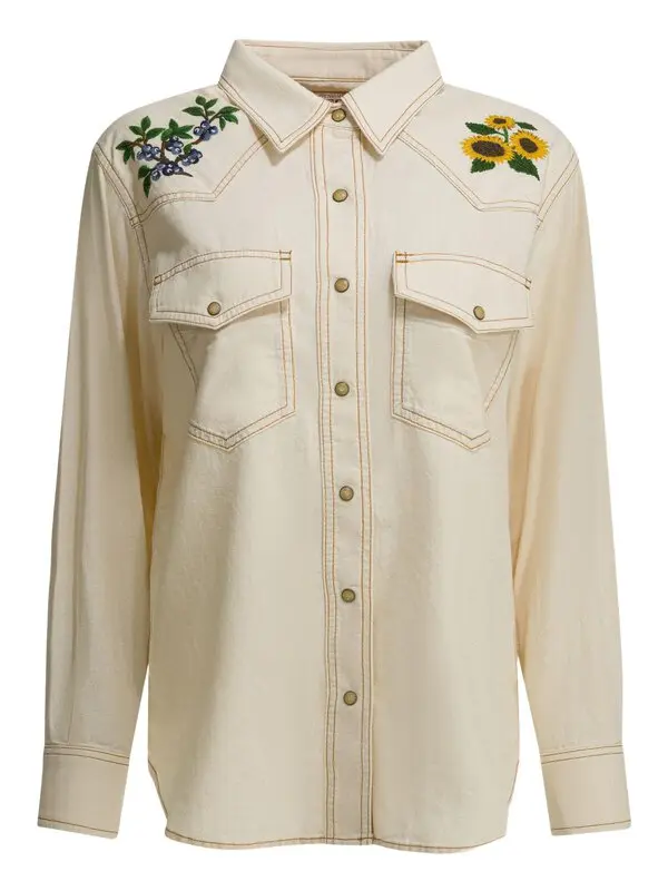 Filson Embroidered Western Casual Shirt - White