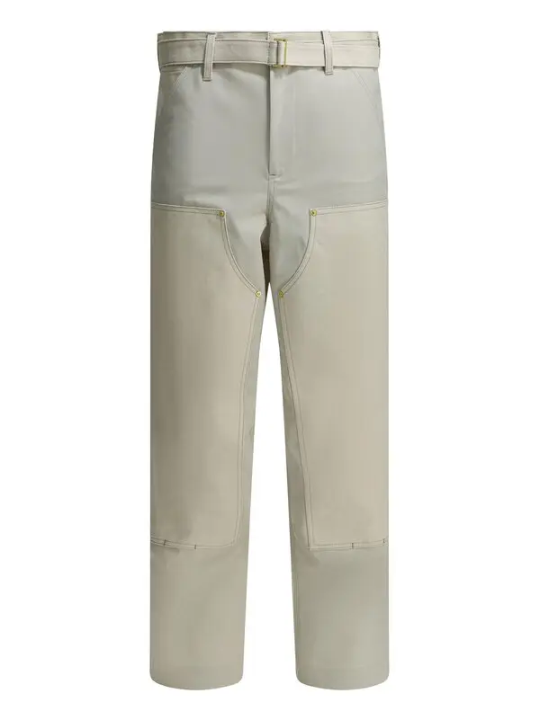 Sacai Carhartt Wip Duck Cargo Pants - White