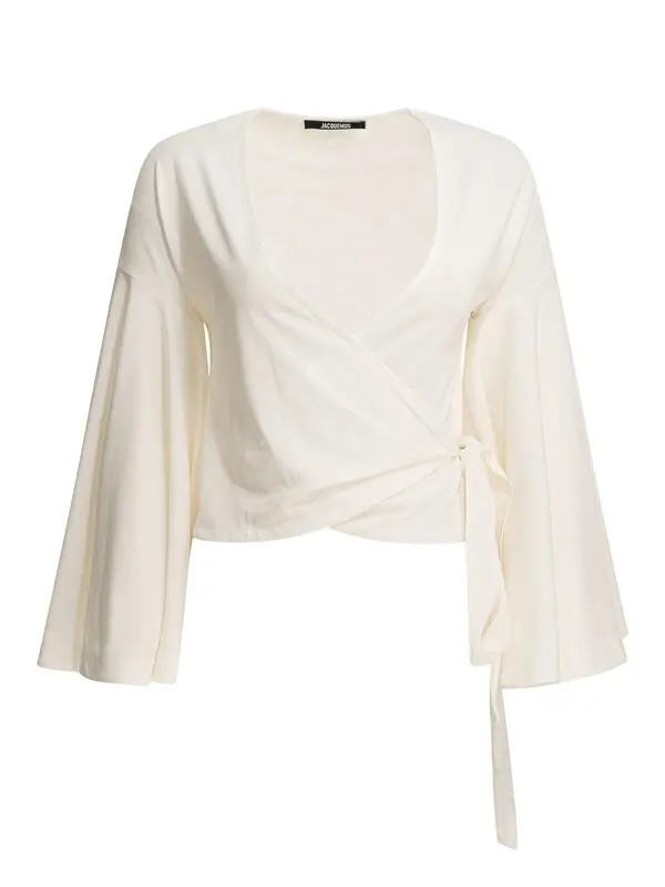 Jacquemus Wrap Top - White