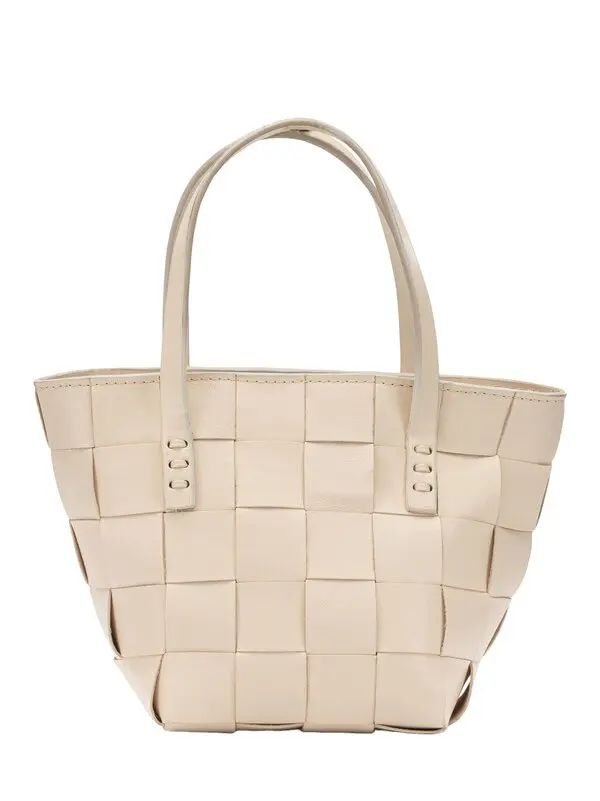 Dragon Diffusion Small Hand-woven Handbag - Beige