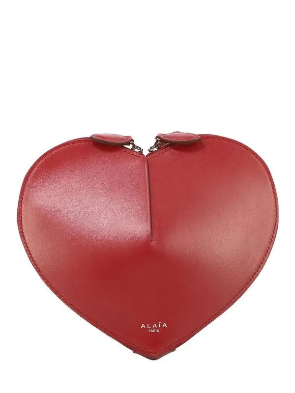 Alaïa Le Cœur Crossbody Bag - Red