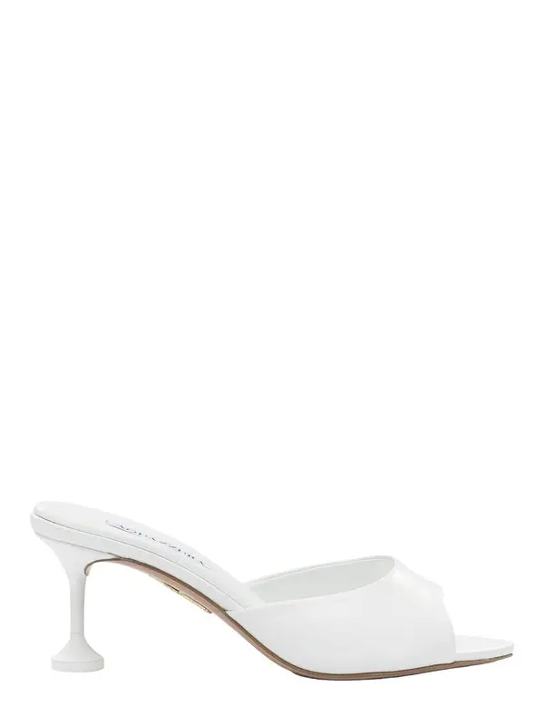 AQUAZZURA Bisous 65mm Mule - White