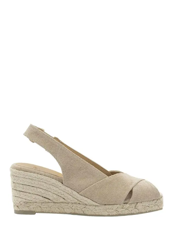 CastaÑer Diana 70mm Heeled Espadrilles - Beige
