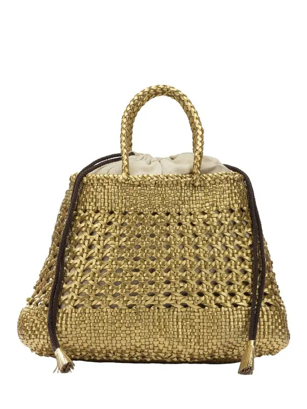 Dragon Diffusion Santa Cano Medium Handbag - Gold