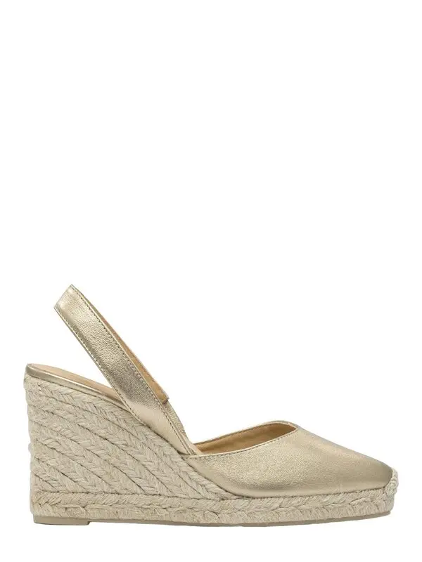 CastaÑer Carissa 90mm Espadrilles - Gold
