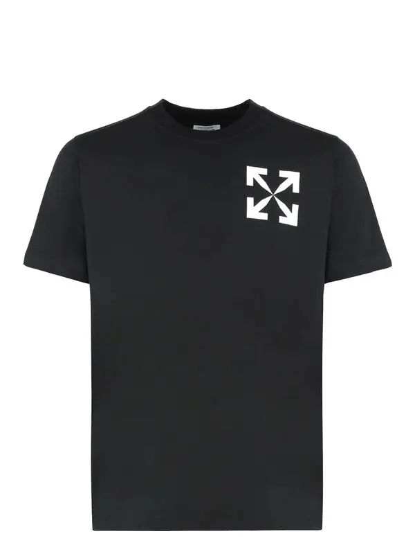 Off-White Logo T Shirt - Black