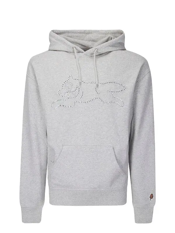 ICECREAM Logo Cotton Hoodie - Grey