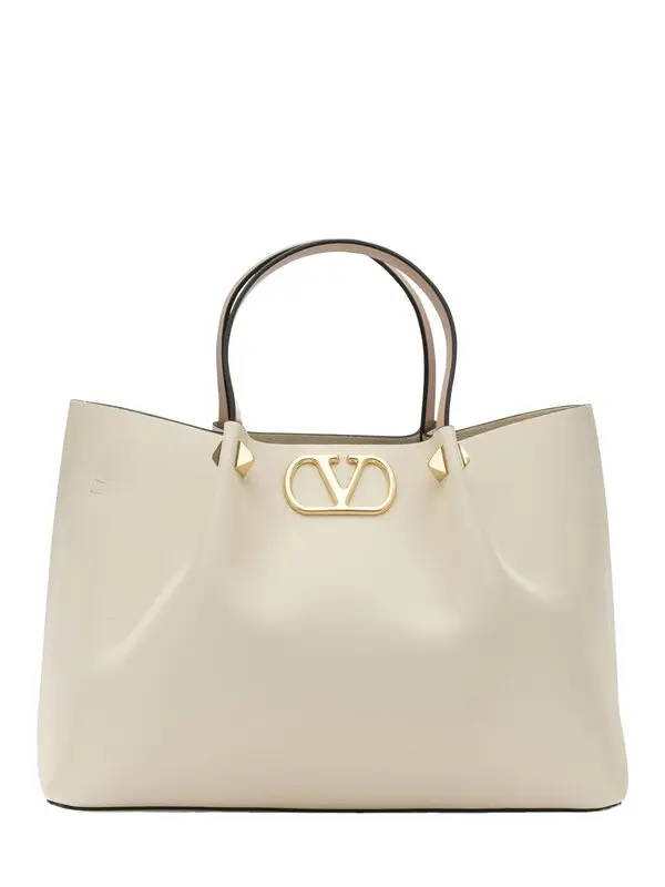 Valentino Garavani Signature V-logo Handbag - White