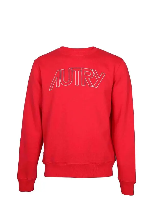 AUTRY Embroidered Logo Sweatshirt - Red