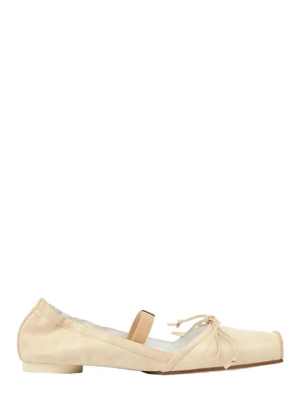 MAISON MARGIELA Leather Ballet Flats - Beige