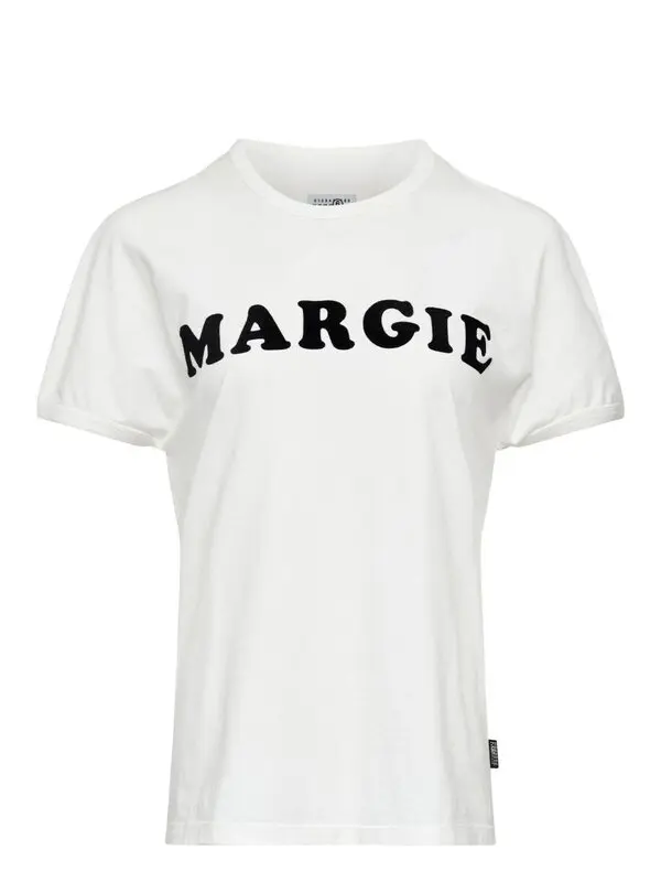 MAISON MARGIELA Logo Cotton T-shirt - White
