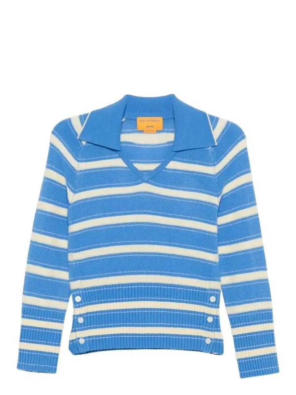 Guest In Residence Cashmere Polo Shirt - Clear Blue