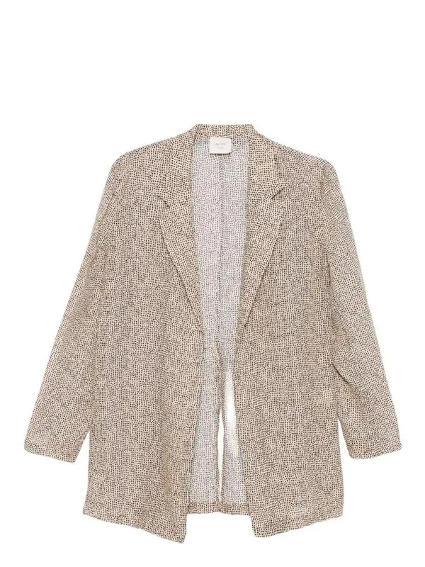 ALYSI Single-breasted Blazer Jacket - Beige