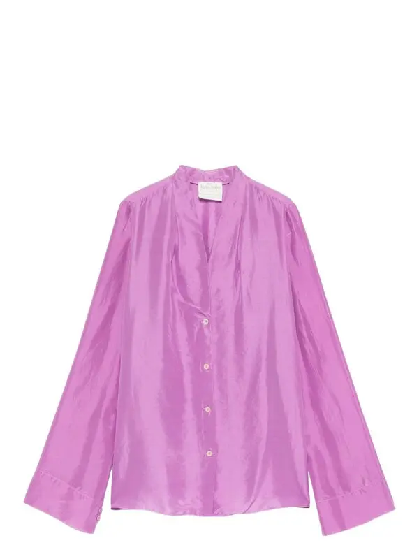 FORTE_FORTE Silk Shirt - Purple
