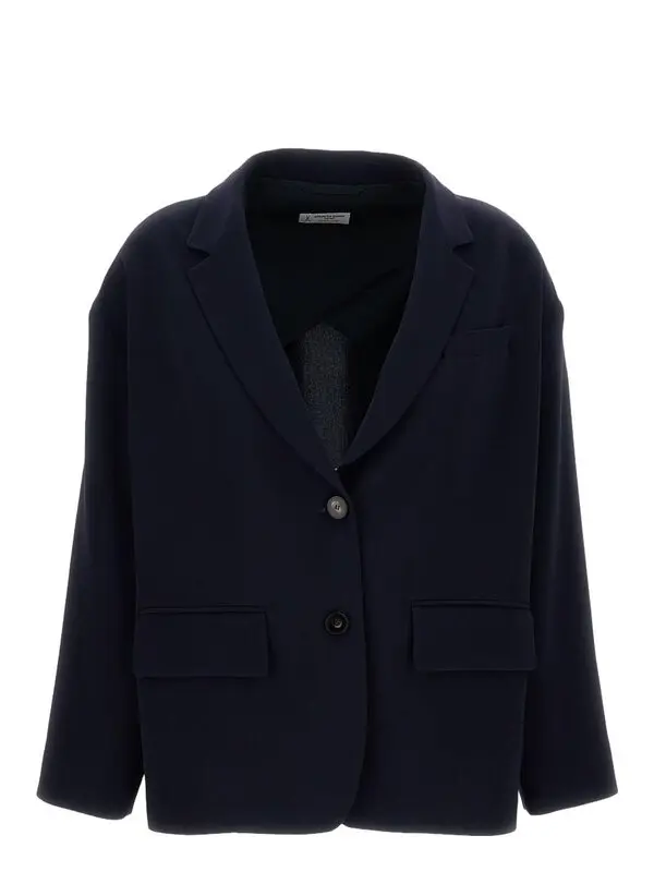 Alberto Biani Single-breasted Blazer - Blue
