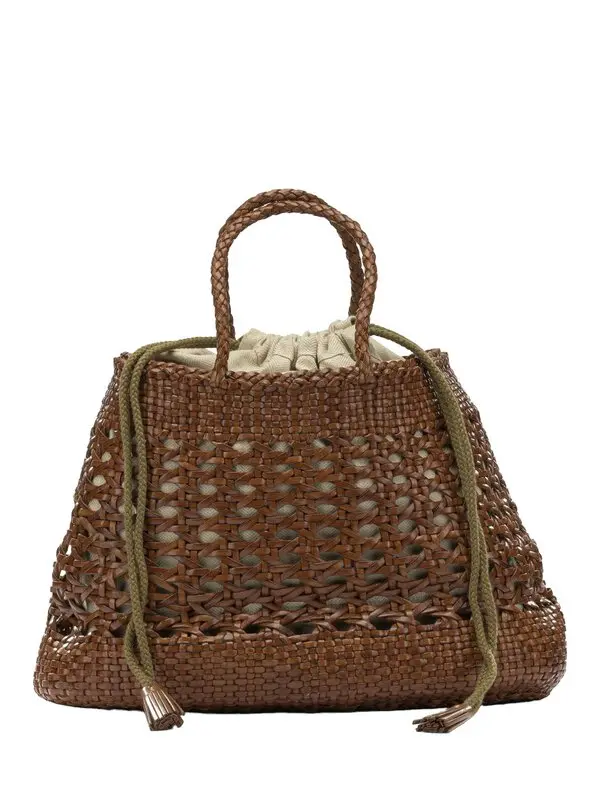 Dragon Diffusion Santa Cano Medium Handbag - Brown