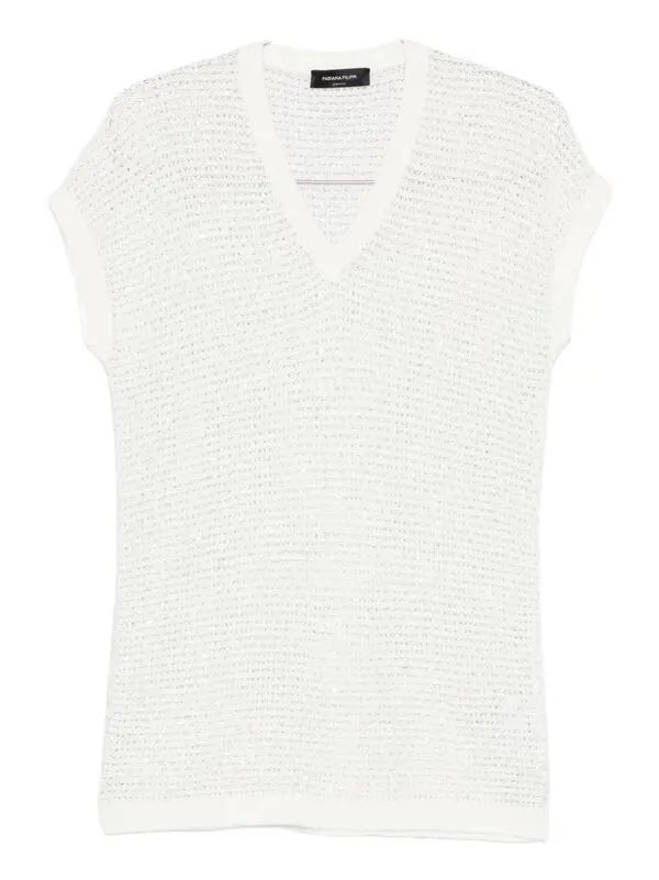 Fabiana Filippi Openwork Top - White
