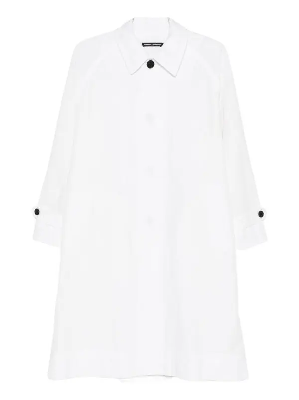 NICHOLSON & NICHOLSON Cotton-blend Coat - White