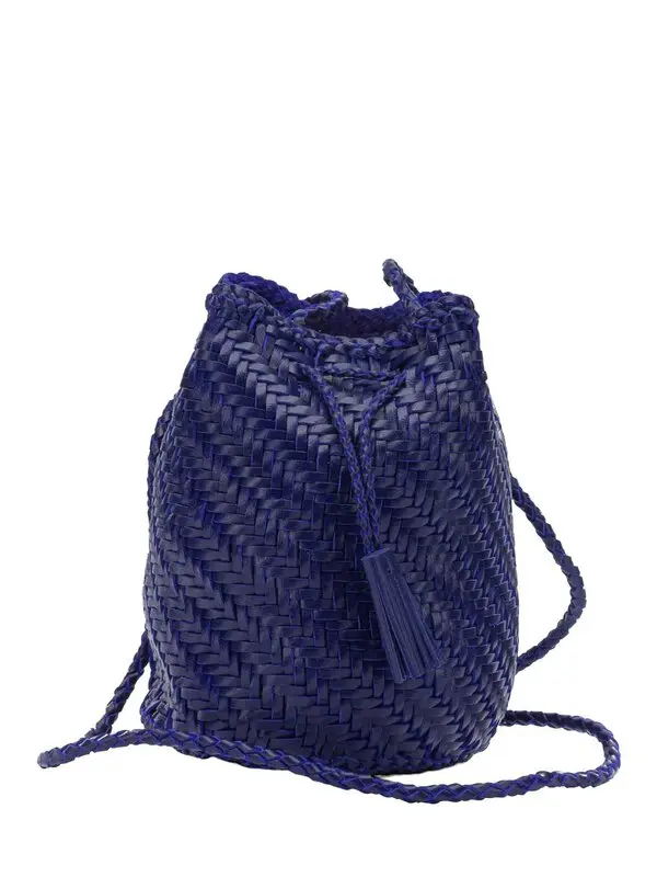 Dragon Diffusion Pompom Double Jump Mini Shoulder Bag - Blue
