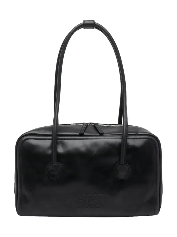 MARGESHERWOOD Boston Leather Handbag - Black