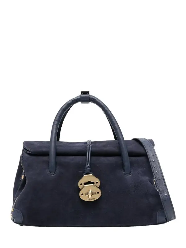ZANELLATO Dotta Baby Leather Handbag - Blue