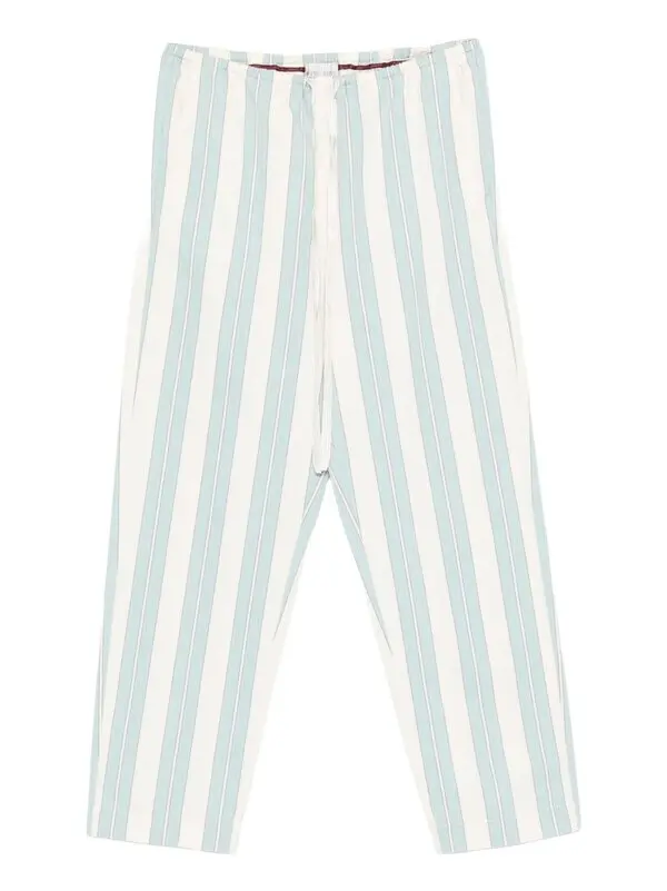 FORTE_FORTE Striped Drawstring Pants - Clear Blue