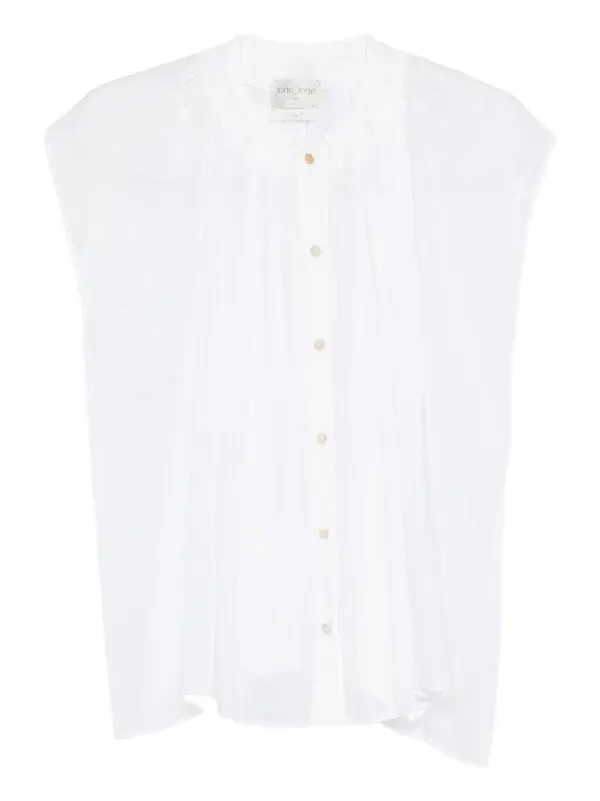 FORTE_FORTE Voile Cotton And Silk Shirt - White
