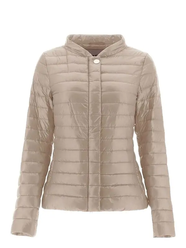Herno Nylon Short Down Jacket - Dove Grey