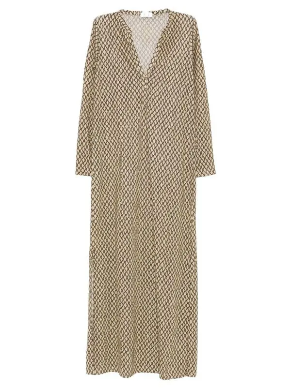 SIYU Money Kaftan Dress - Beige