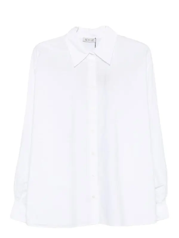 SOSUE Antonia Cotton Shirt - White