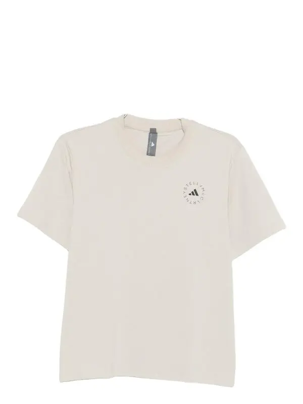 Adidas By Stella McCartney Logo T-shirt - Beige