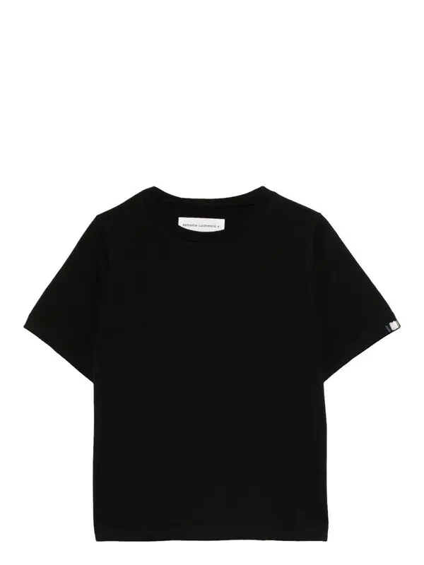 EXTREME CASHMERE X Cashmere Blend Crew Neck Sweater - Black