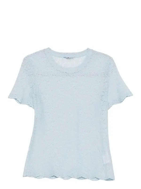 Ermanno Scervino Embroidered T-shirt - Clear Blue