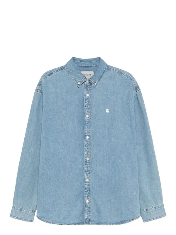 Carhartt Work In Progress Denim Cotton Shirt - Blue