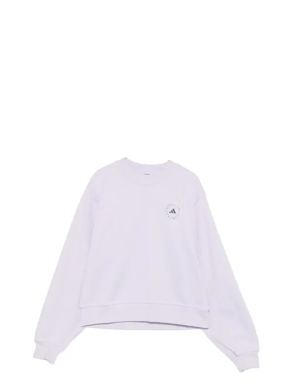 Adidas By Stella McCartney Cotton Crewneck Sweatshirt - Lilac