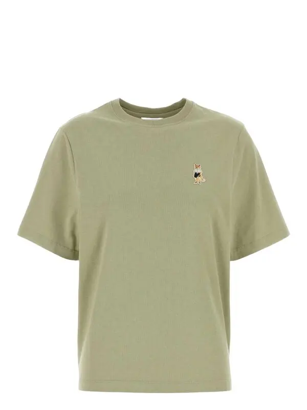 Maison Kitsuné Dressed Fox T-shirt - Verde Chiaro