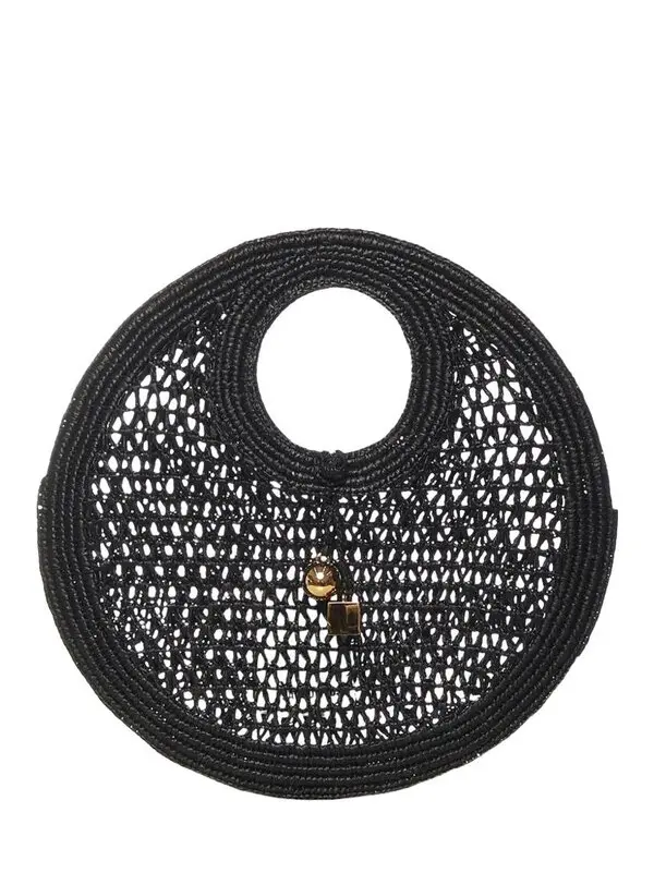Jacquemus Le Petit Rond Spiaggia Handbag - Black