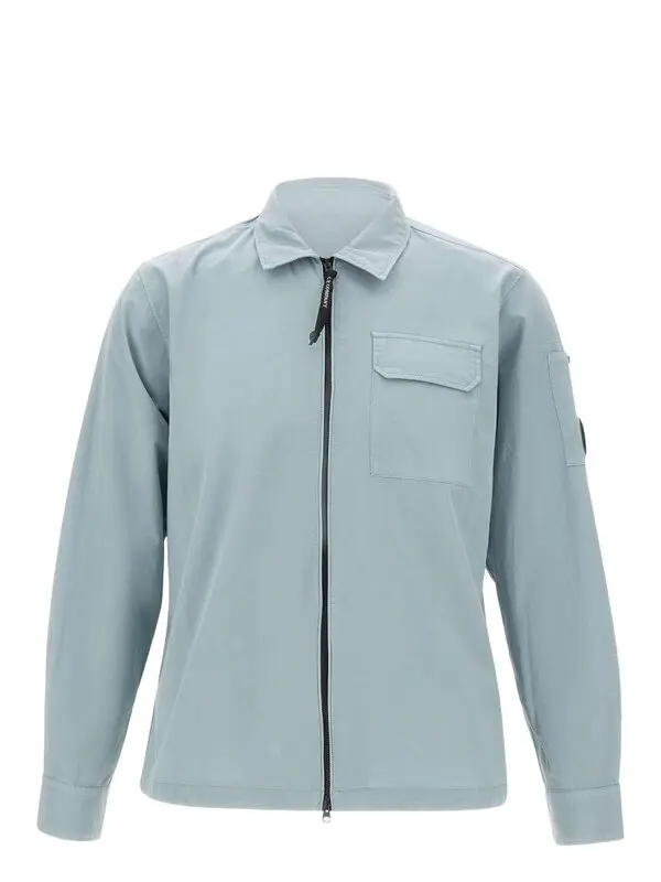 C.P. COMPANY Organic Cotton Overshirt - Light Grey