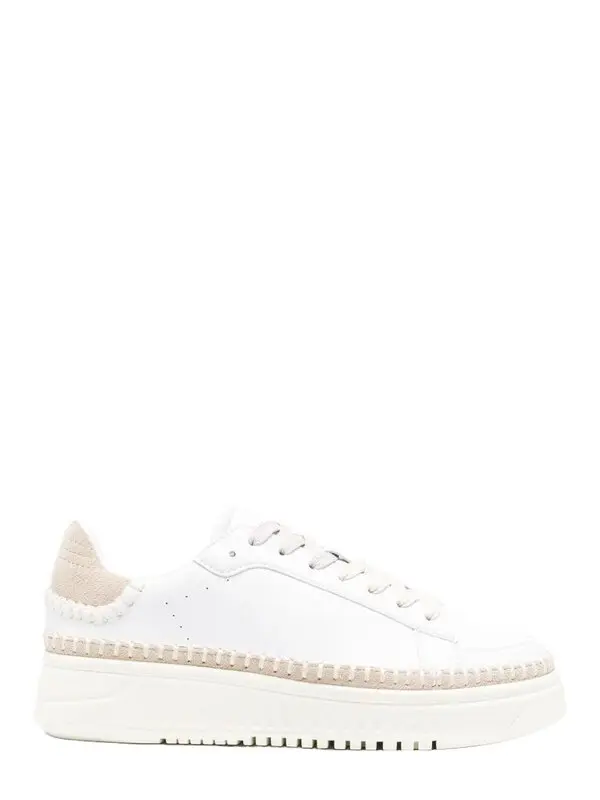 Emporio Armani Leather Sneakers - White