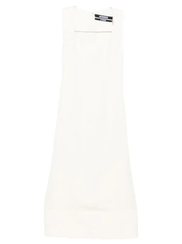 Jacquemus La Robe Tablier Long Dress - White