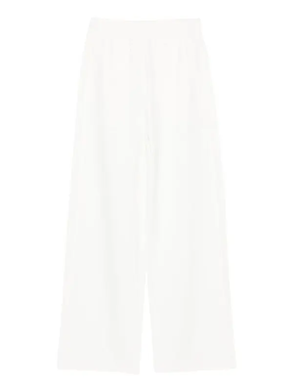 Emporio Armani Cotton Cropped Trousers - White